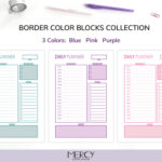 Printable A5 Daily Planner Cute • Mercy Digital Designs