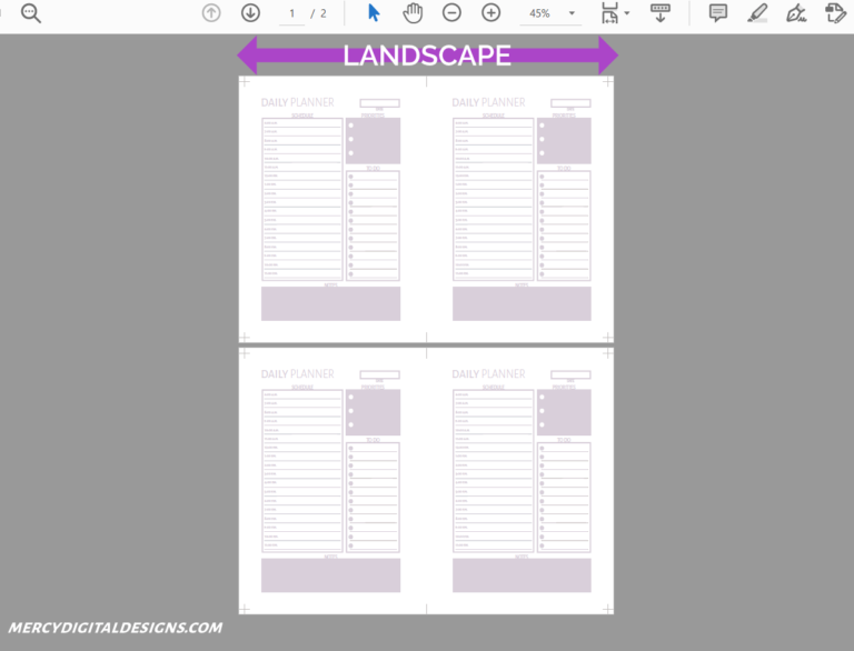 How to Print A6 Planner Inserts • Mercy Digital Designs