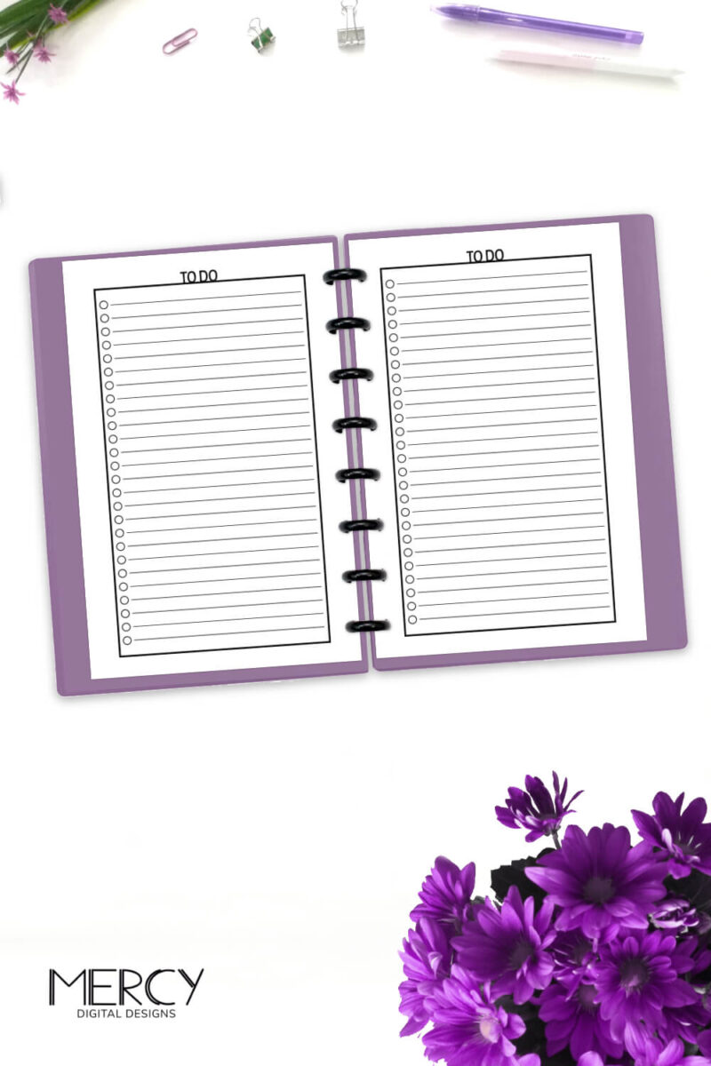Free Printable Lined To Do List Black and White • MDD