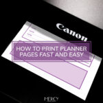 How to Print Planner Pages Fast and Easy • Mercy Digital Designs