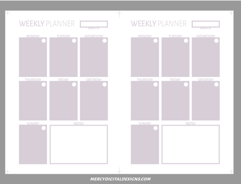 How to Print A6 Planner Inserts • Mercy Digital Designs