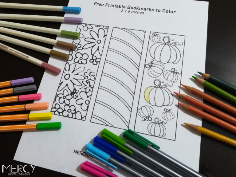 Free Printable Bookmark to Color: 8 Original Designs in PDF • MDD