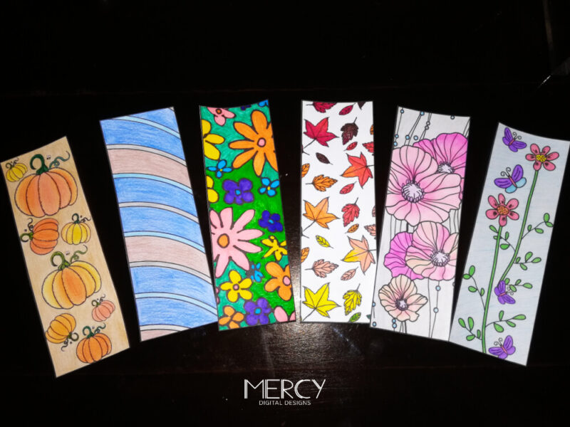Free Printable Bookmark to Color: 8 Original Designs in PDF • MDD