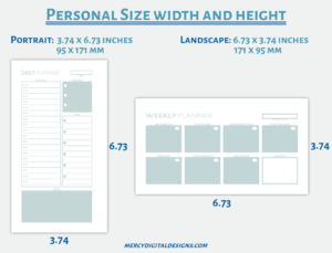 How to Print Personal Planner Inserts • Mercy Digital Designs