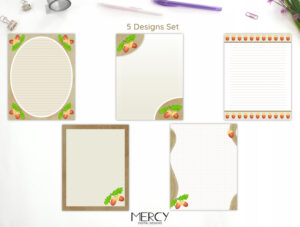 Acorn Writing Paper Printable • Mercy Digital Designs