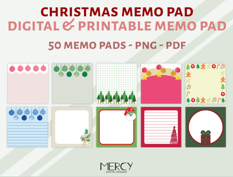 Printable Memo Pad Free with Autumn Leaves • MDD