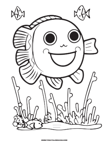 Coloring Page of Fish: 13 Printables to Color • MDD