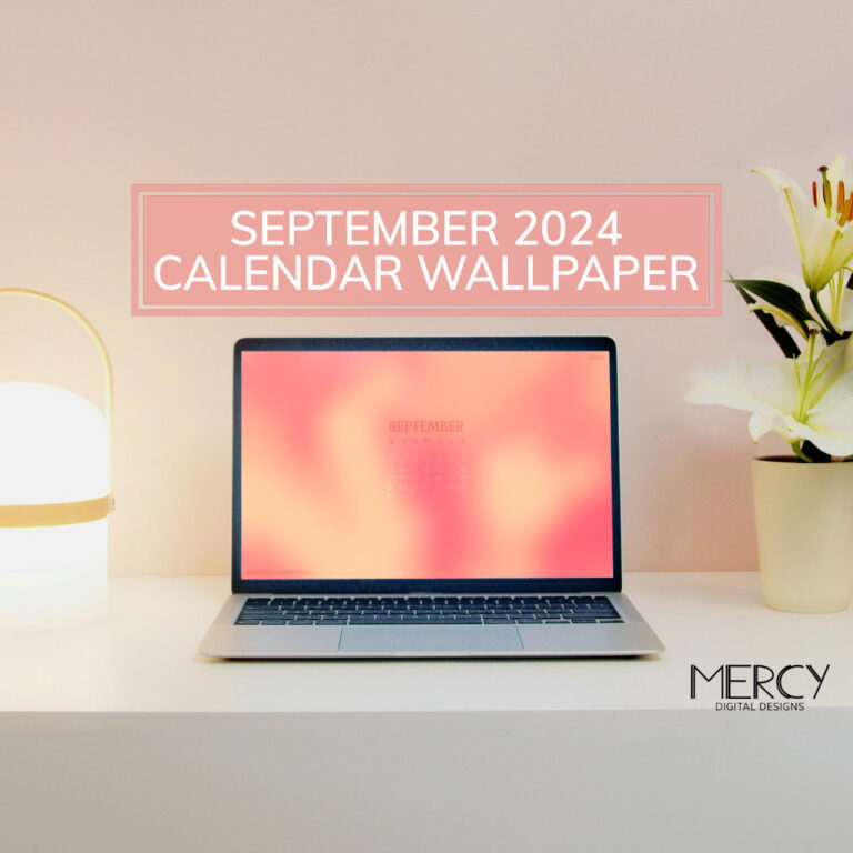 September 2024 Calendar Wallpaper • Mercy Digital Designs