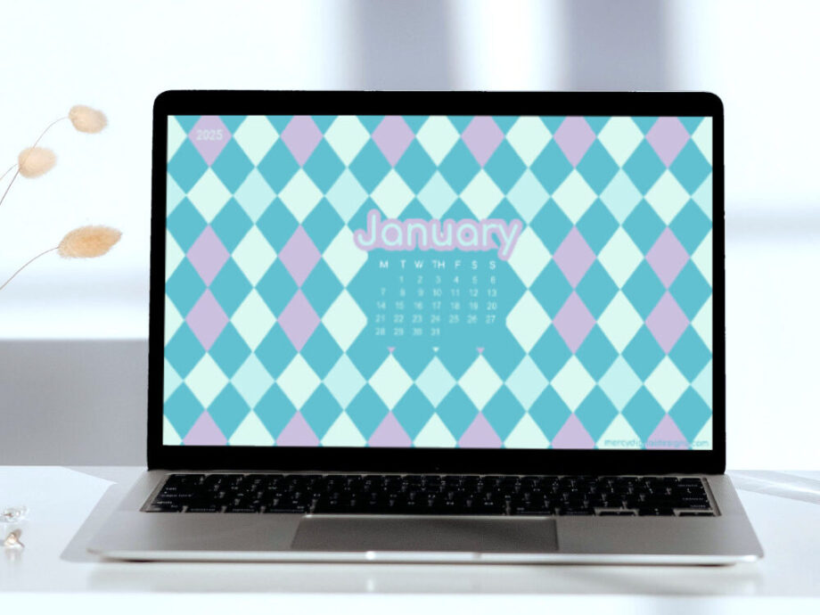 January 2025 Calendar Wallpaper: 3 Backgrounds Collection • Mercy ...